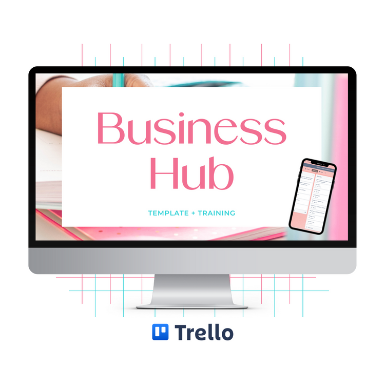Business Hub Trello Template – Cheerful Productivity Shop