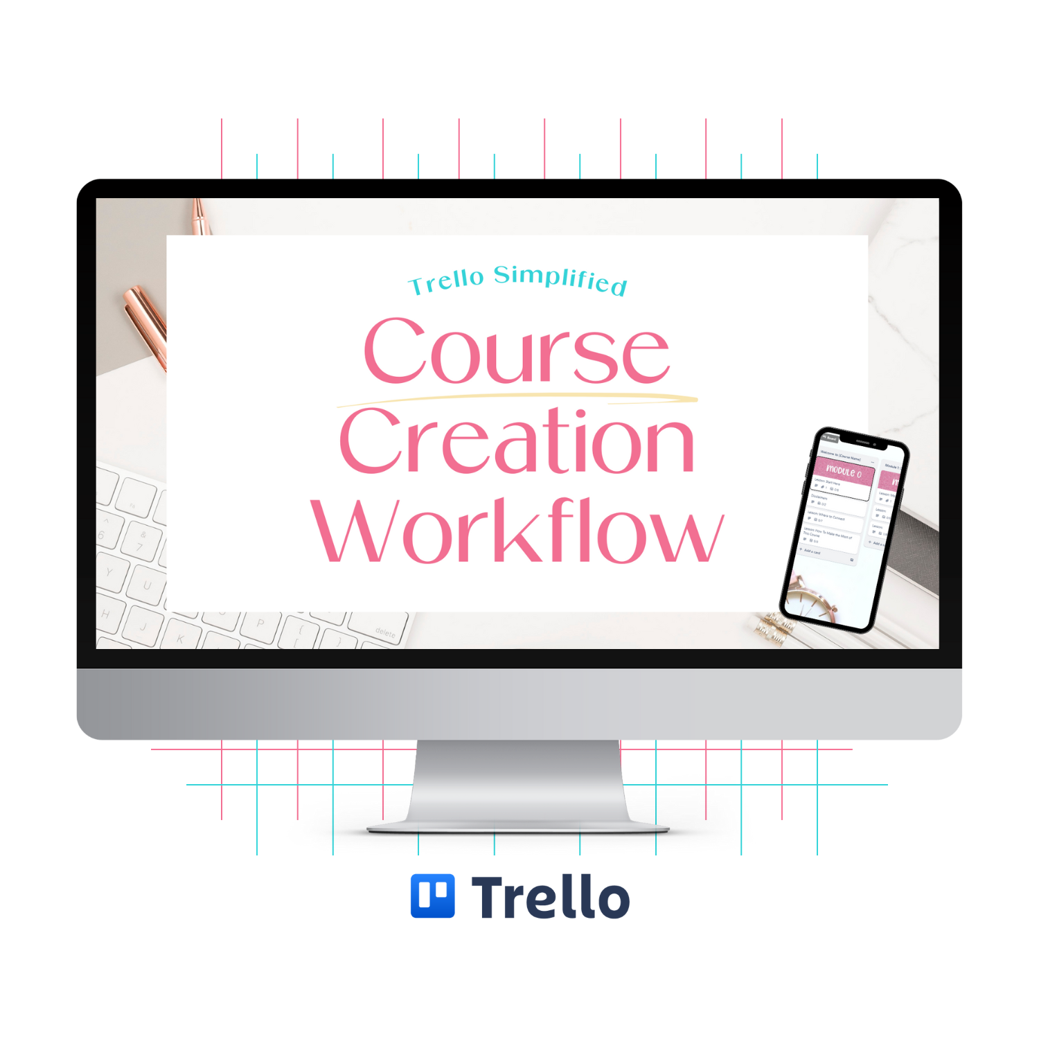 Course Creation Trello Workflow – Cheerful Productivity Shop